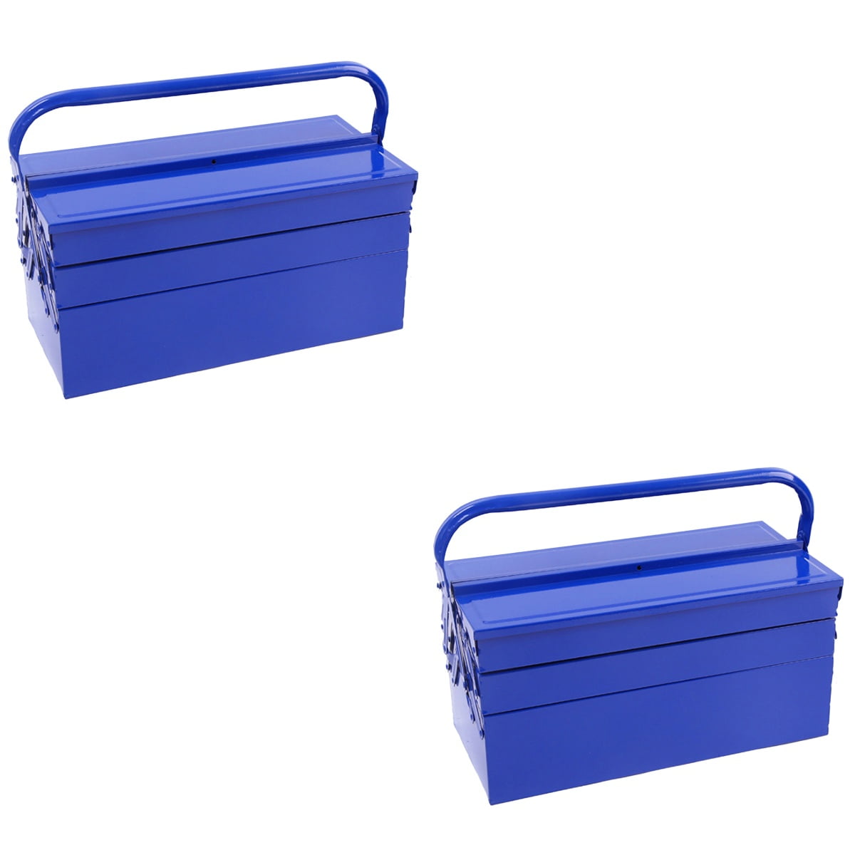 MLINS 2pcs Metal Tool Box Layered Organizer Tool Storage Box Iron ...