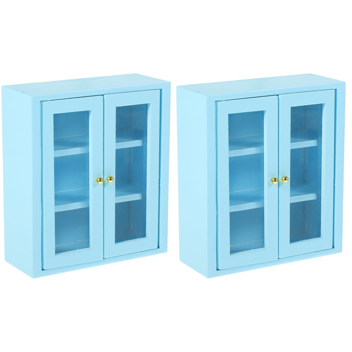 MLINS 2pcs Miniature Cabinet Model Mini House Cabinet Miniature ...
