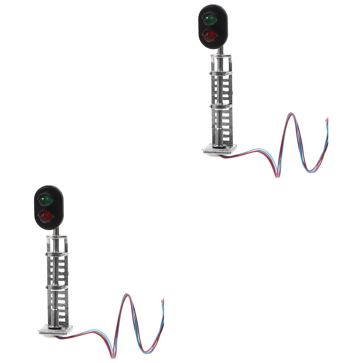 MLINS 2pcs Miniature Traffic Light Railroad Architectural Model Diy ...