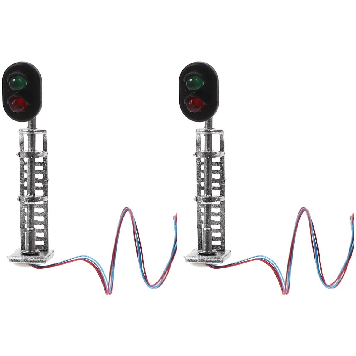 MLINS 2pcs Miniature Traffic Light Railroad Architectural Model Diy ...