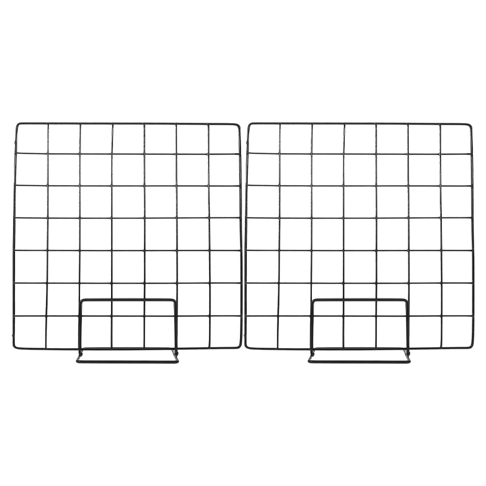 MLINS 2pcs Multi-Functional Wall Grid Organizer Black Wire Panels ...