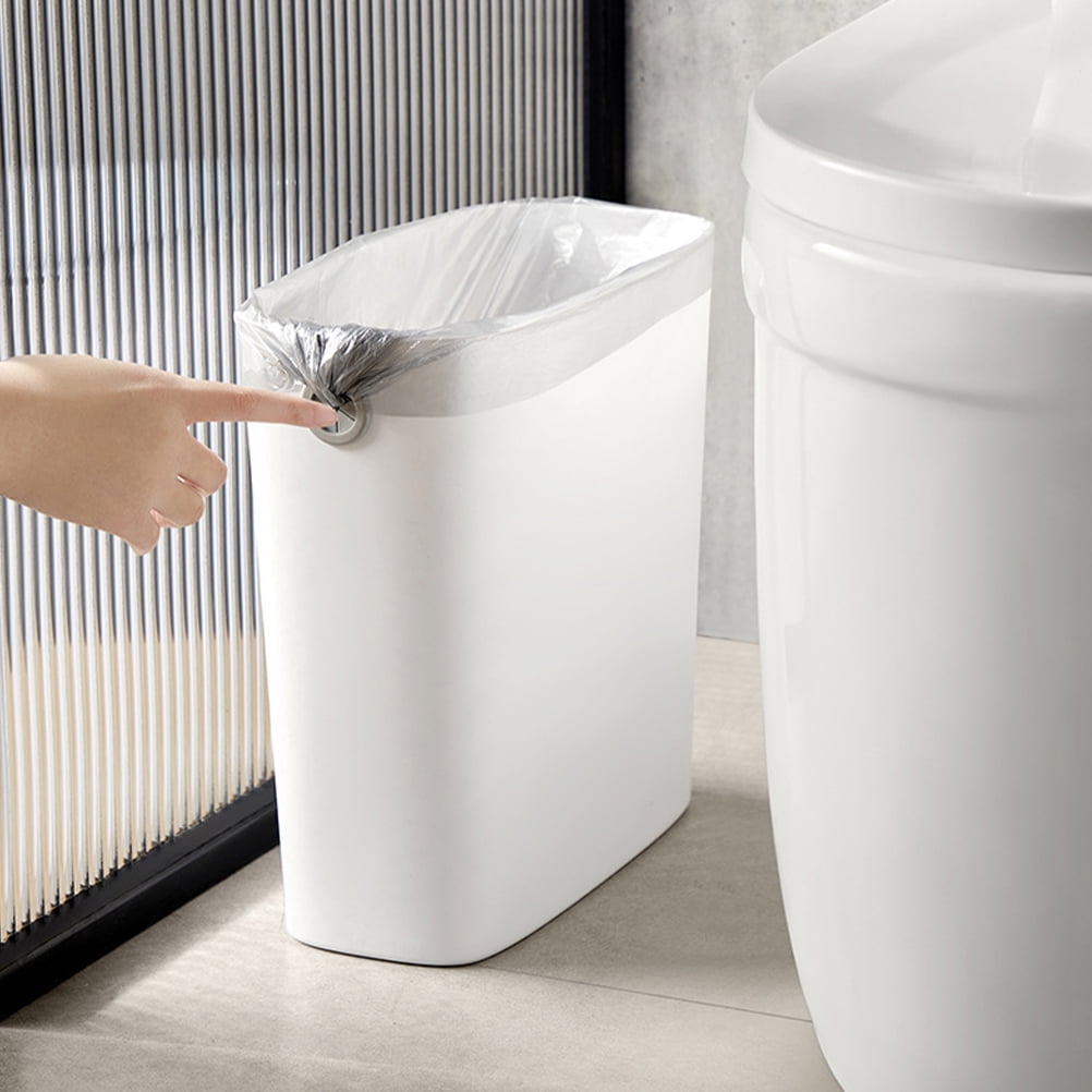 MLINS 2pcs Narrow Space Trash Can Waste Buckets Toilet Kitchen Garbage ...