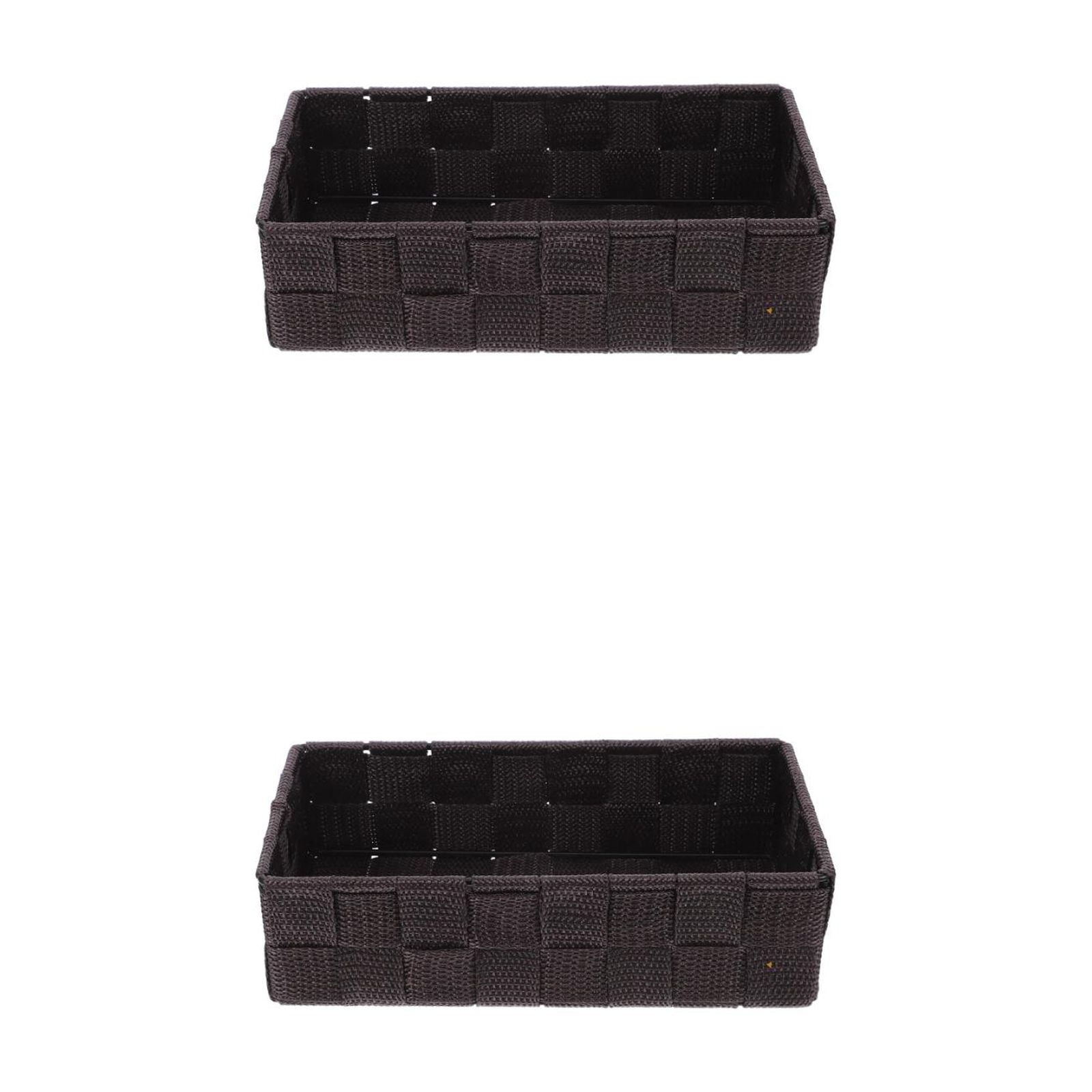 MLINS 2pcs Non-Woven Strap Bin Closet And Bedroom Storage Cube Storage ...