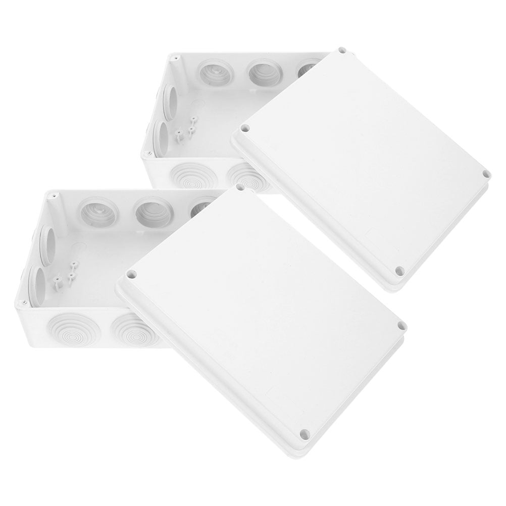 MLINS 2pcs Outdoor Electrical Junction Box Plastic Waterproof Box ...