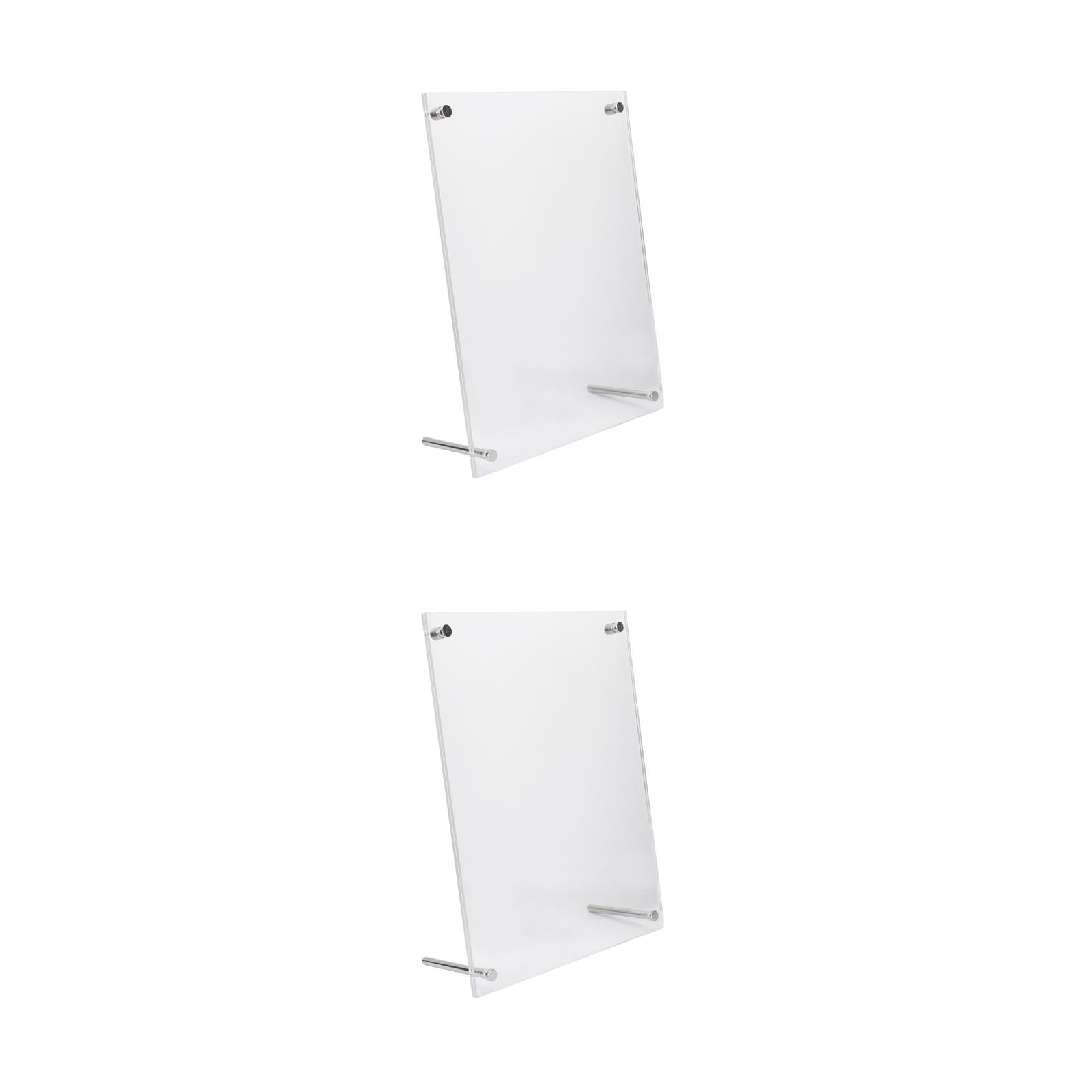 MLINS 2pcs Picture Frame Clear Photo Frame Certificate Stand Document ...