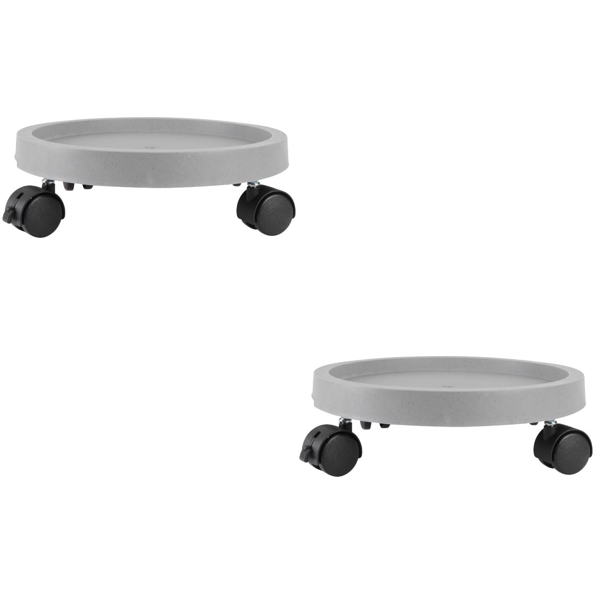 MLINS 2pcs Plastic Flower Pot Base Removable Flower Pot Platform Plant ...