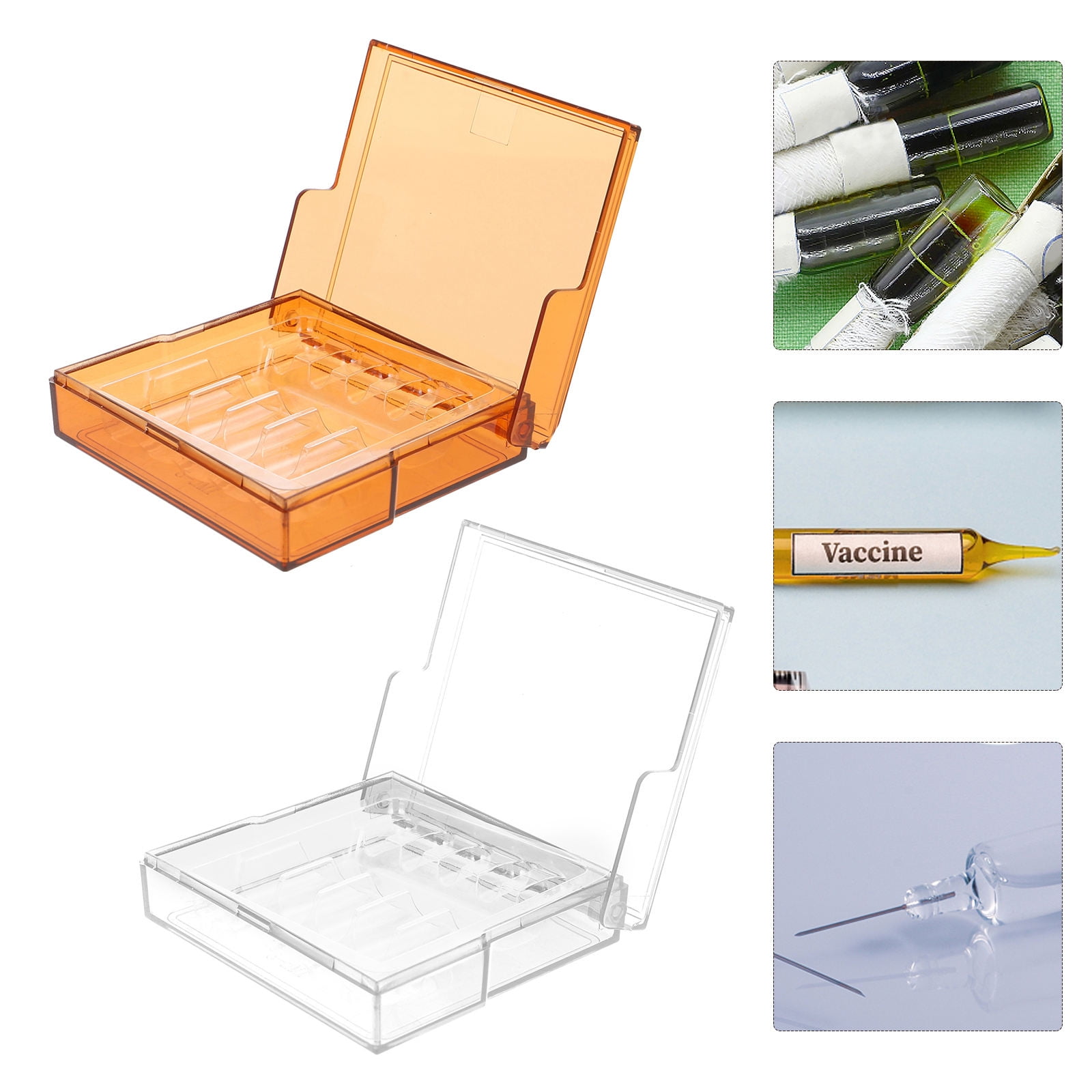 MLINS 2pcs Plastic Injector Box Hospital Injection Holder Injector ...