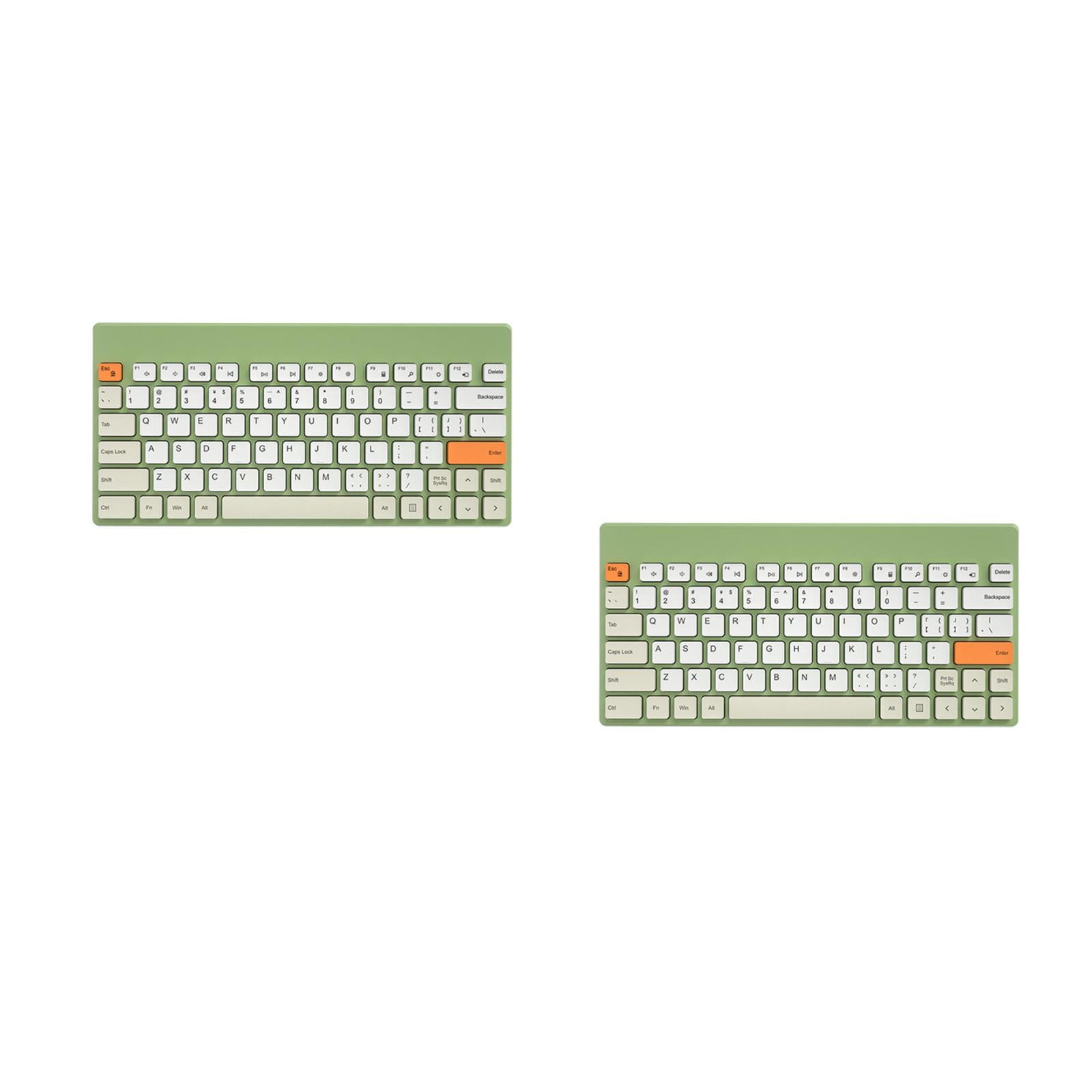 MLINS 2pcs Professional Slim Keyboard Wired 79 Keys Computer Keyboard ...