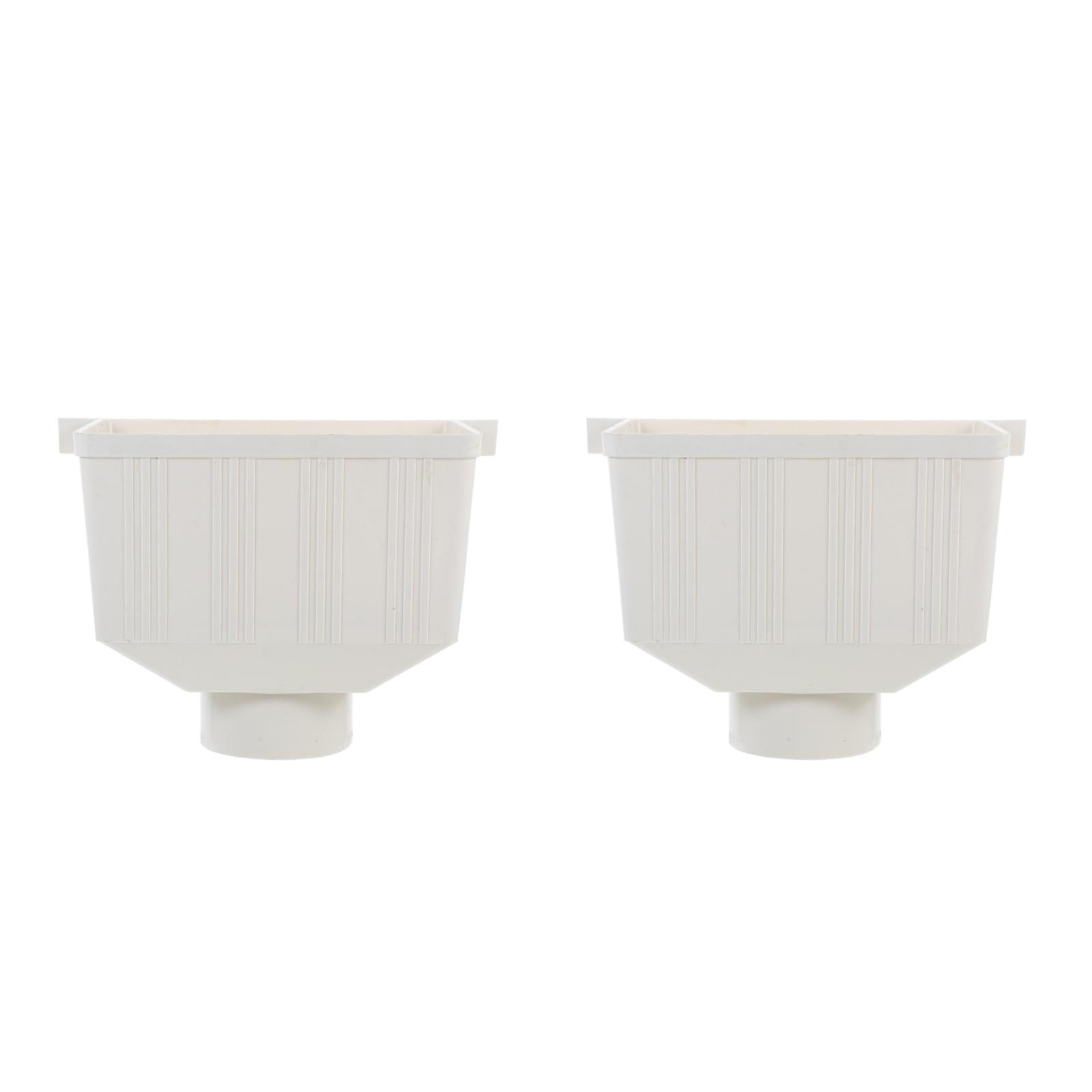 MLINS 2pcs Rain Gutter Barrel Rain Diverter Water Collection Barrel ...