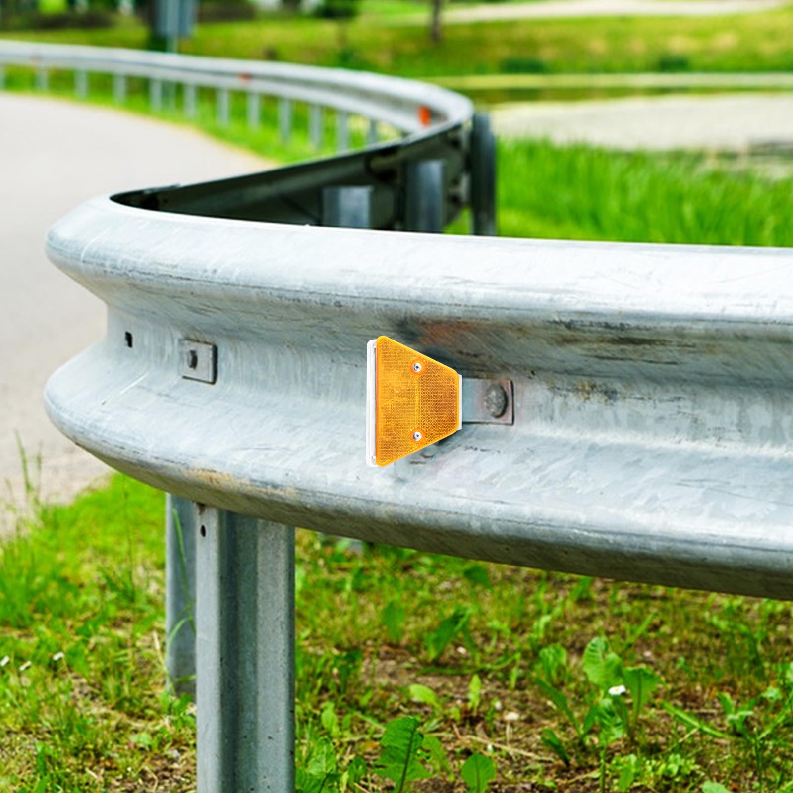 MLINS 2pcs Road Reflectors for Driveway Markers Heavy Duty Outdoor Road ...