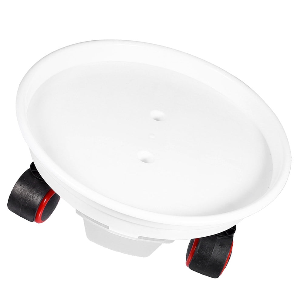 MLINS 2pcs Rolling Plant Tray Planter Holder Round Flower Pot Moving ...