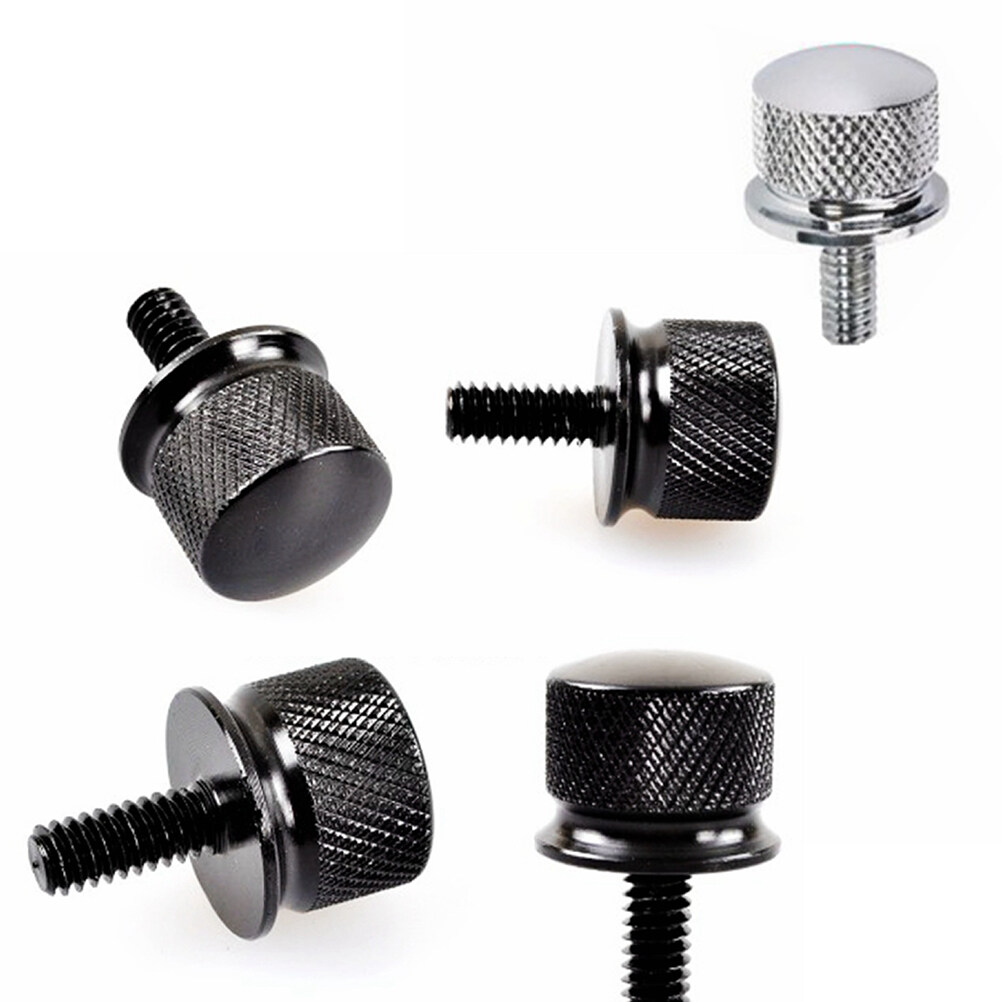 MLINS 2pcs Round Shape Knurled Billet Aluminum Screw Seat Bolt with ...