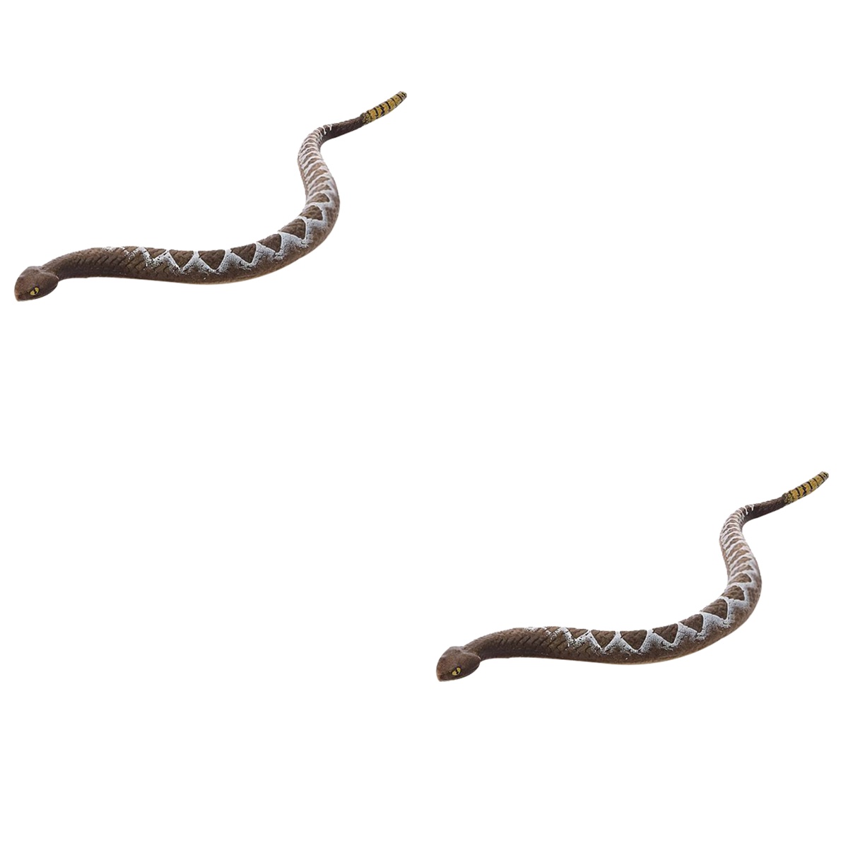 MLINS 2pcs Scary Rubber Snake: Rattlesnake for Garden Props Pranks ...