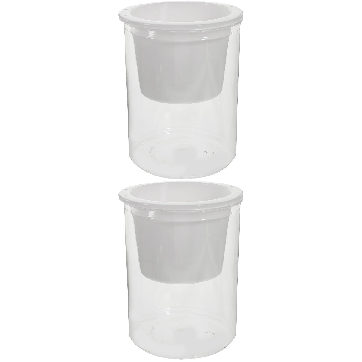 MLINS 2pcs Self Watering Flower Pot Fish Tank Flower Container ...