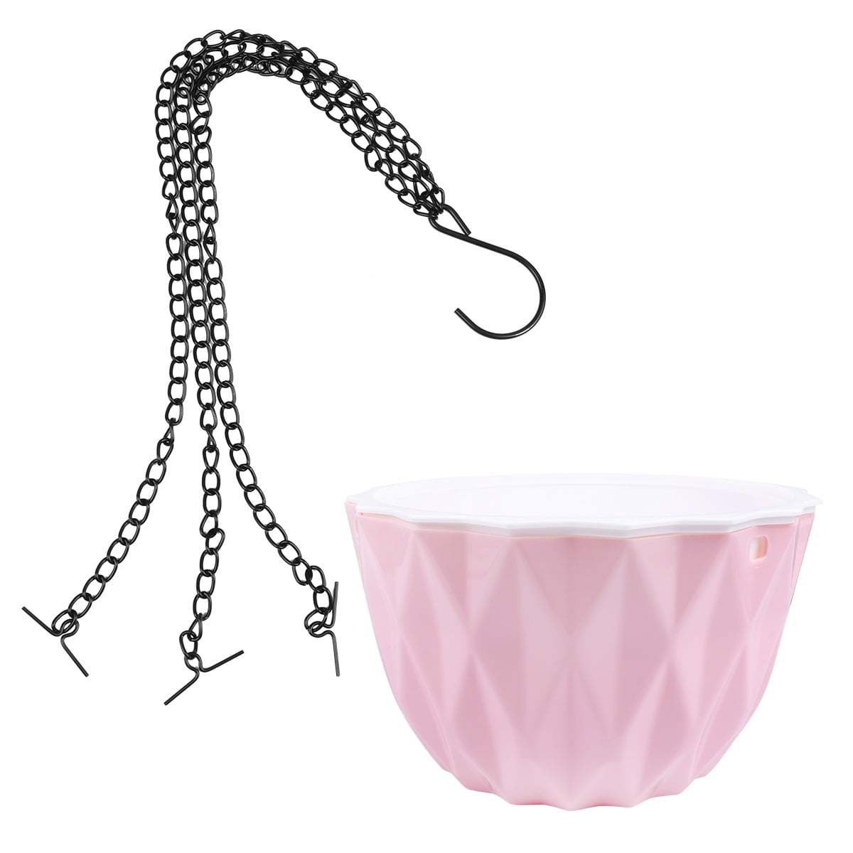 MLINS 2pcs Self Watering Hanging Basket Planter Round Chain Basket ...