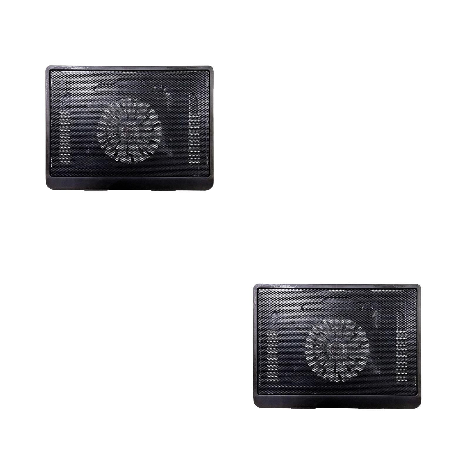 MLINS 2pcs Silent 14 inch USB Laptop Cooling Mat Tilted Lighting Cooler ...