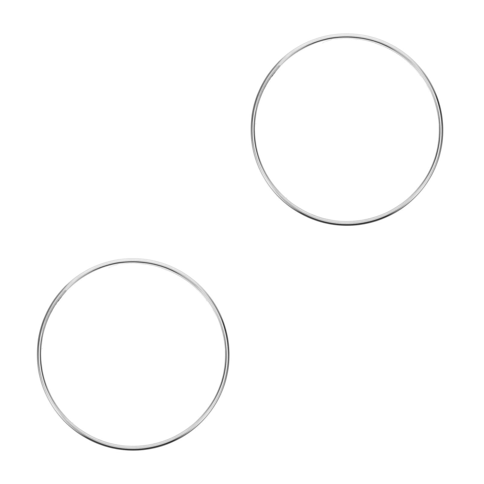 MLINS 2pcs Silver Trash Can Press Ring Plastic Trash Can Bag Holder ...