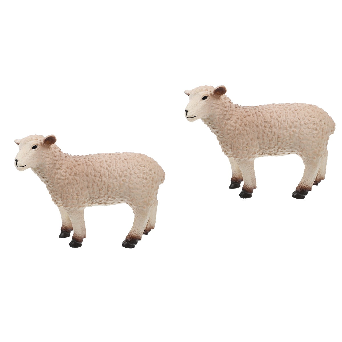 MLINS 2pcs Simulated Goat Figurine Small Goat Statue Fake Goat Modeling ...