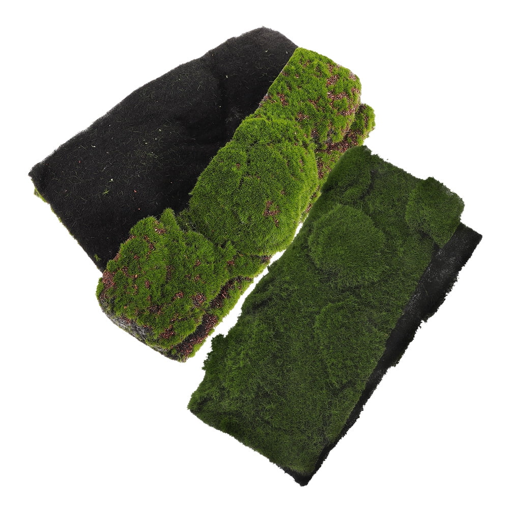 MLINS 2pcs Simulation Moss Mat Realistic Artificial Grass Rug ...