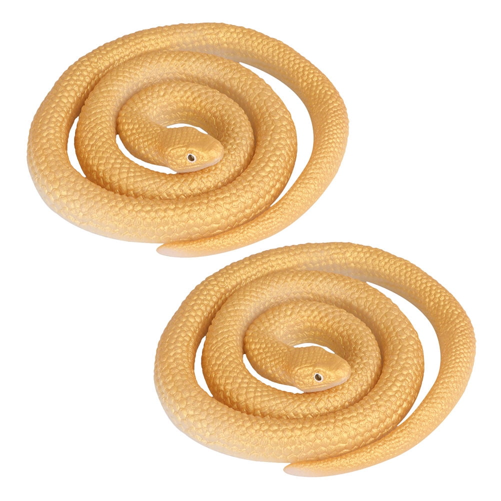MLINS 2pcs Simulation Snake Model Fake Snakes Toy Realistic Snakes ...