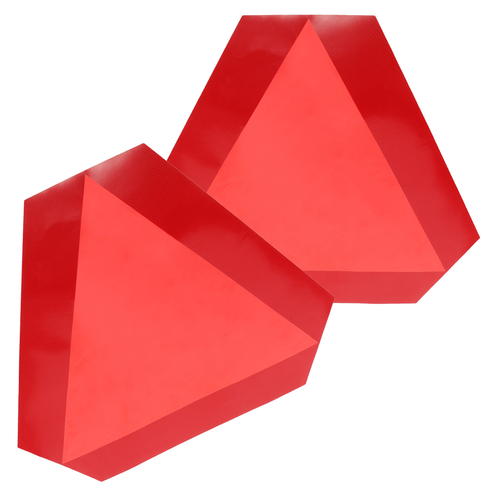 MLINS 2pcs Slow Moving Sign Reflectors Car Triangle Sign Slow Moving ...