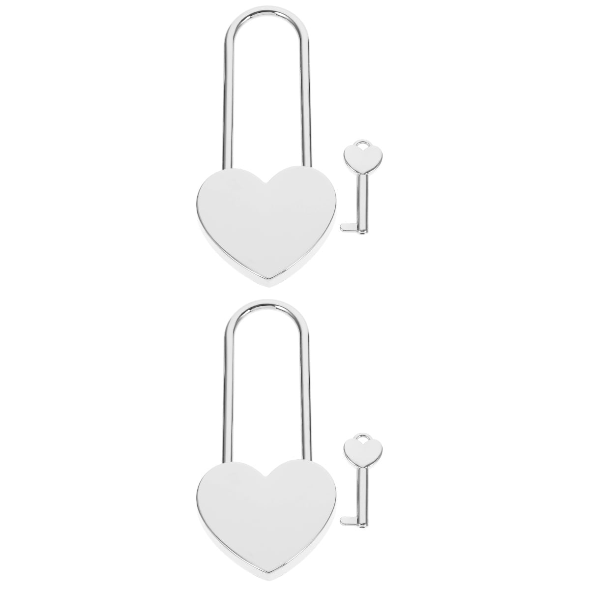 MLINS 2pcs Small Heart Padlock with Key Couples Wishing Lock Jewelry ...