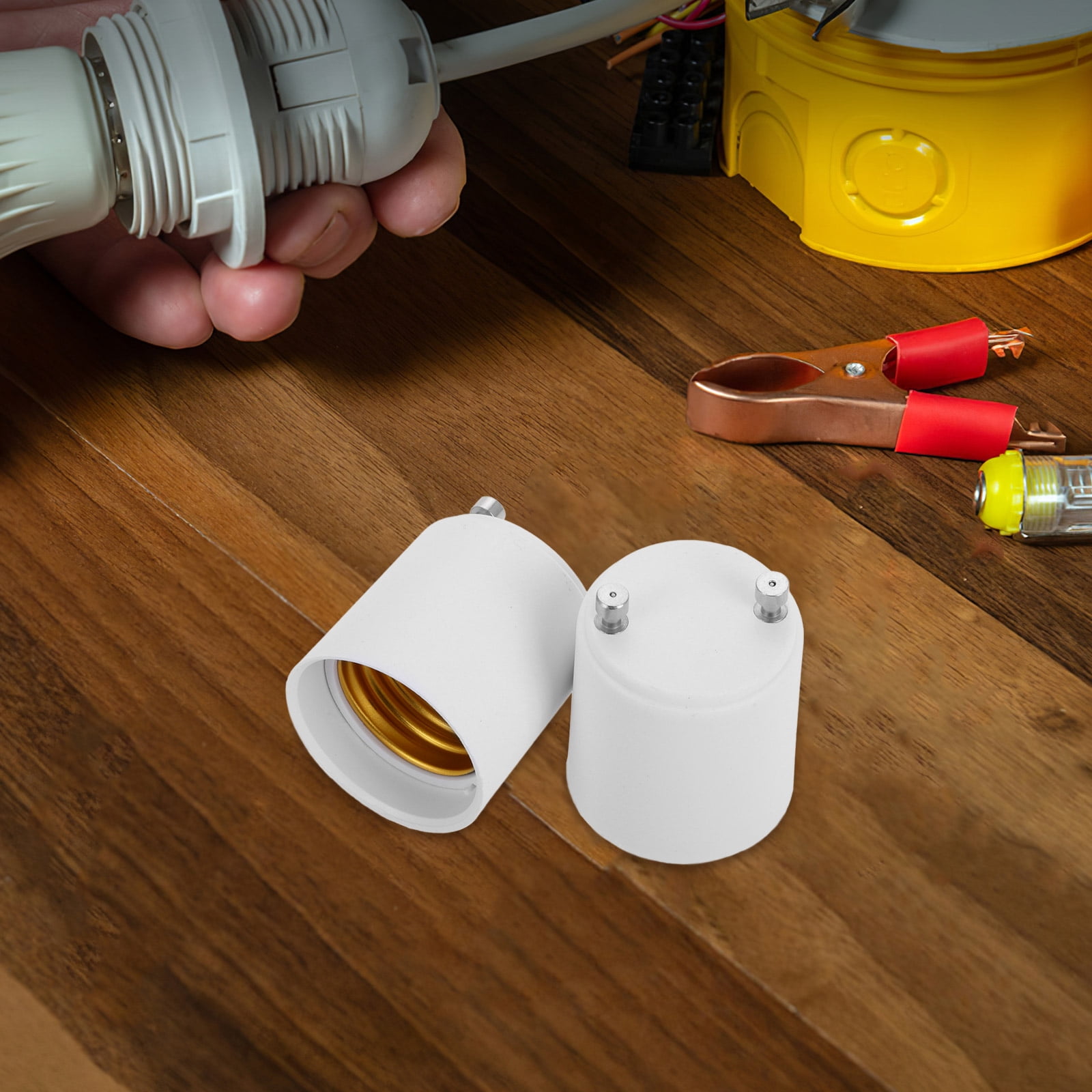 MLINS 2pcs Socket Adapter Reliable Bulb Socket Extender Lamp Socket ...