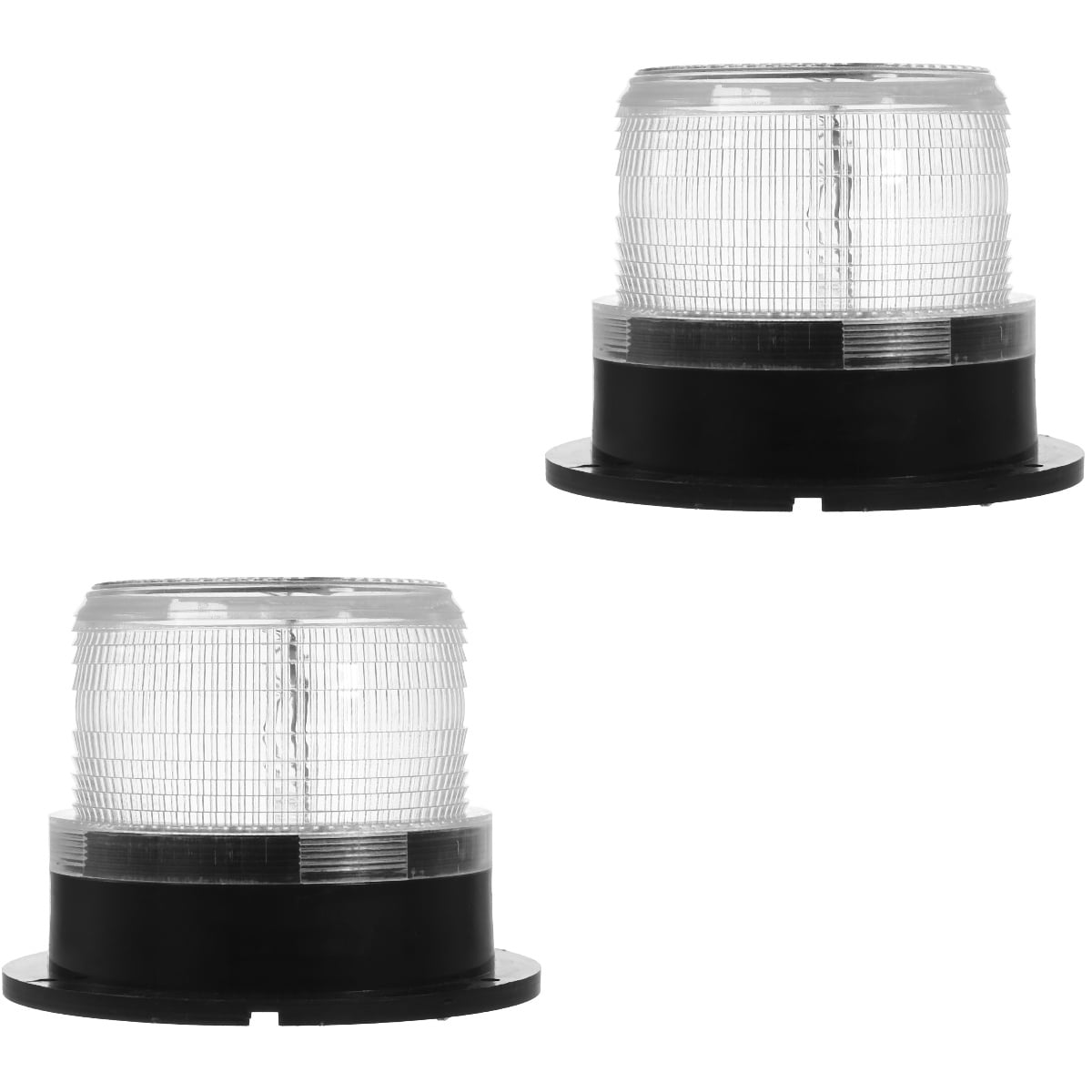 MLINS 2pcs Solar Powered Car Strobe Light LED Emergency Light Vehicle ...