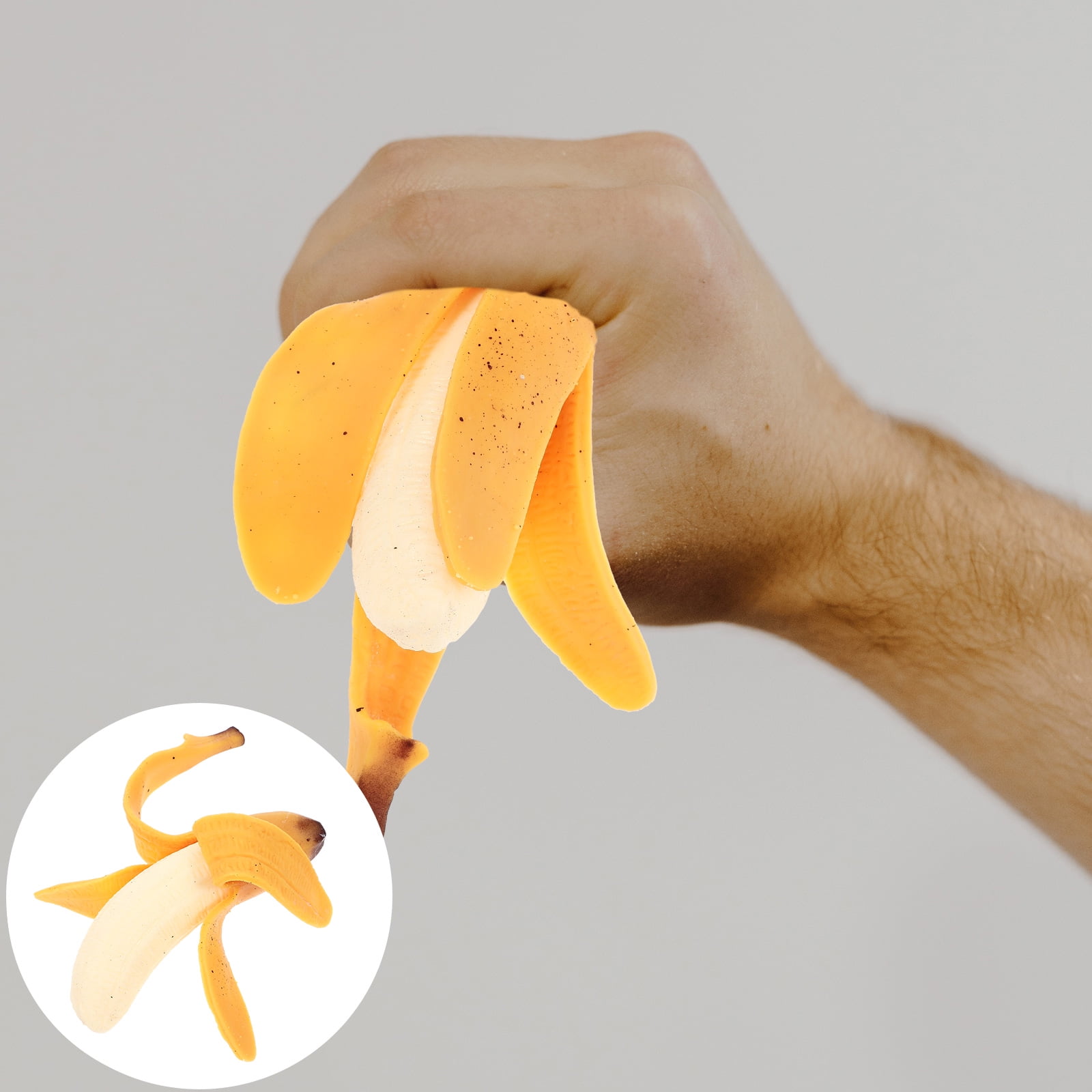 MLINS 2pcs Squeeze Banana Toys Simulation Peeled Bananas Toys Party ...