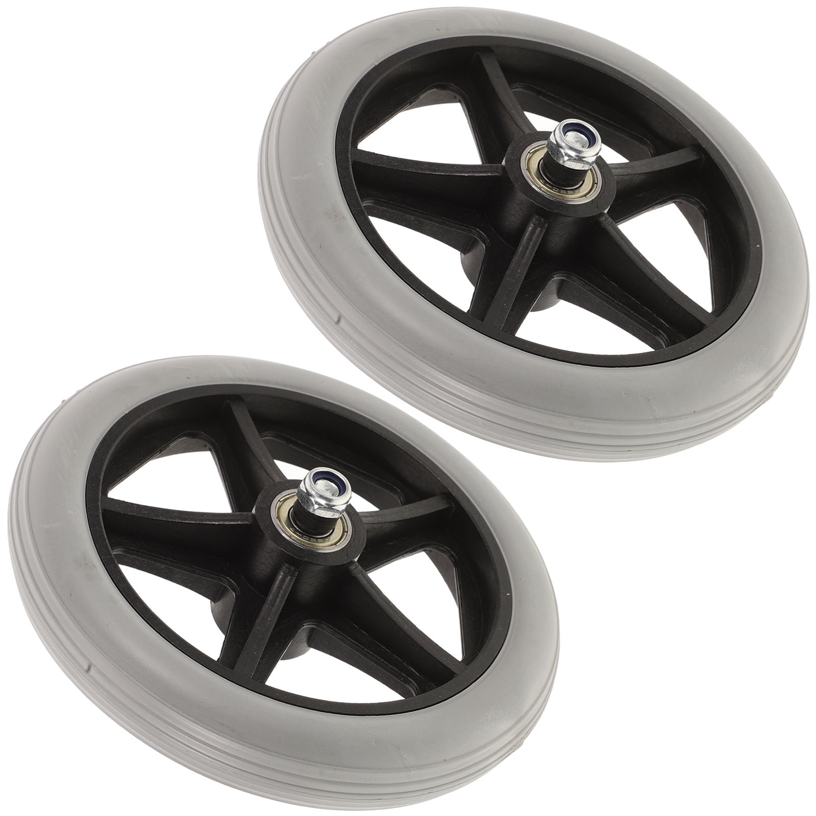 MLINS 2pcs Stable Wheelchair Replacement Wheel Axle Front Wheels ...
