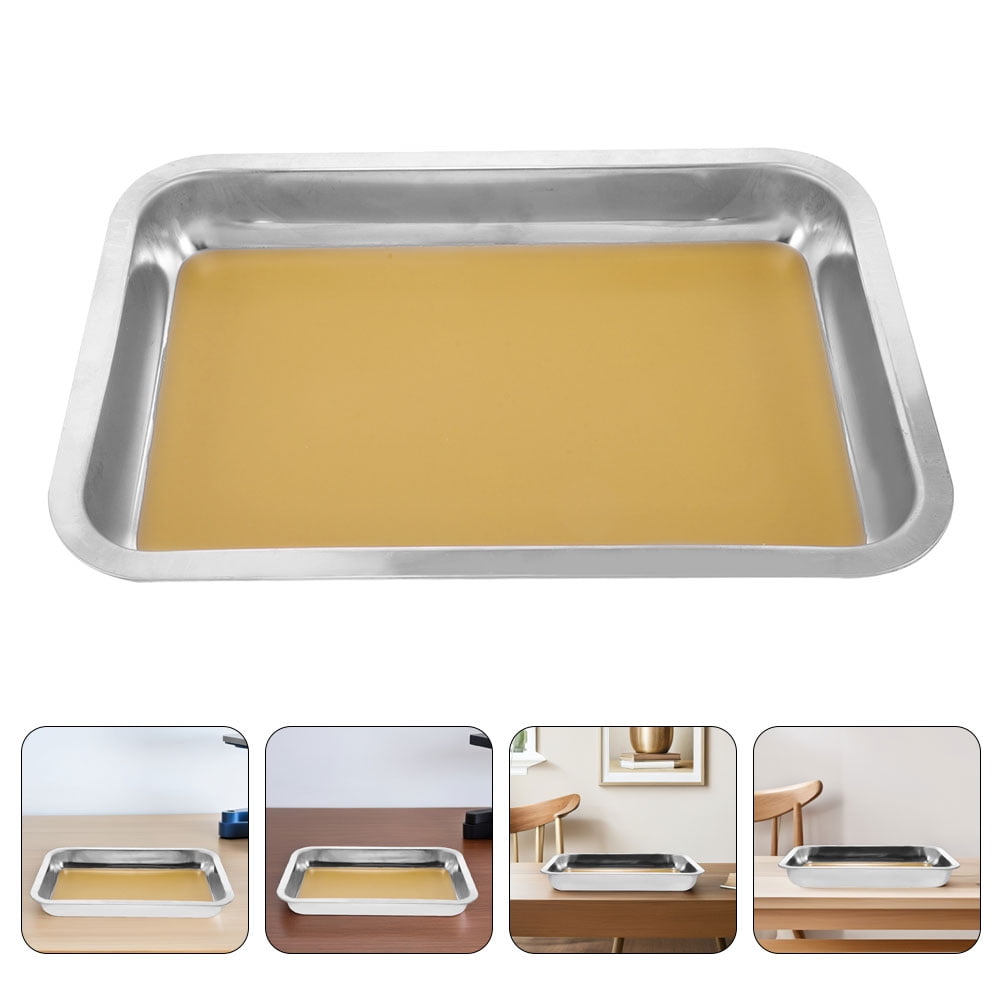 MLINS 2pcs Stackable Stainless Steel Dissecting Pan Lab Dissection Tray ...