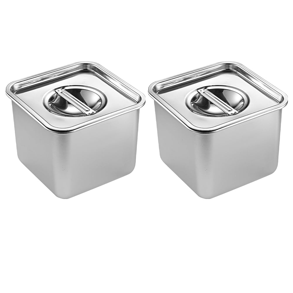 MLINS 2pcs Stainless Steel Buffet Food Holder With Lid Multi-Functional ...