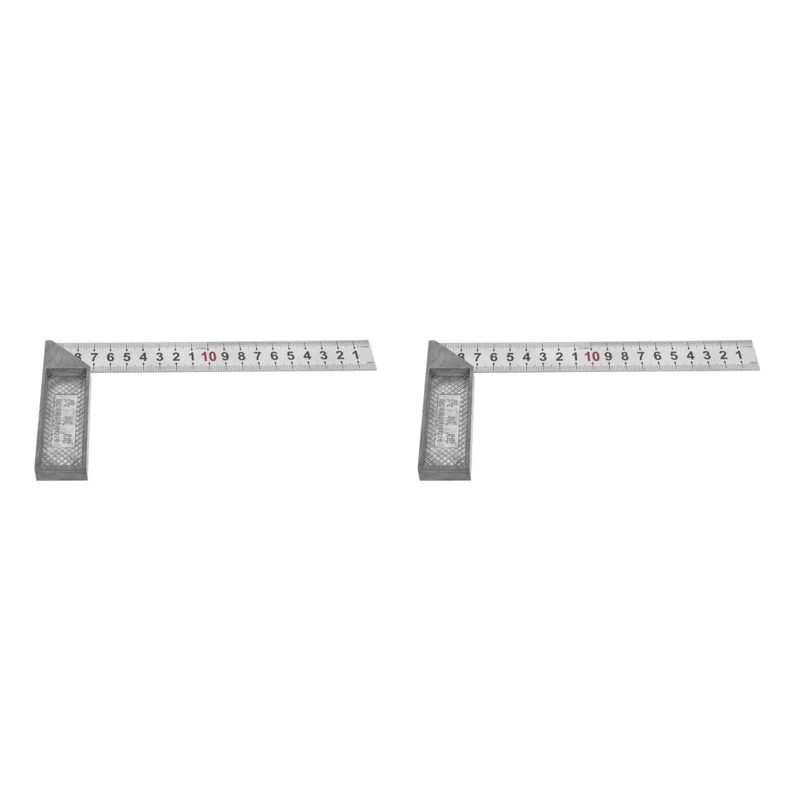 MLINS 2pcs Stainless Steel Carpenter Framing Square Ruler Square Shape ...