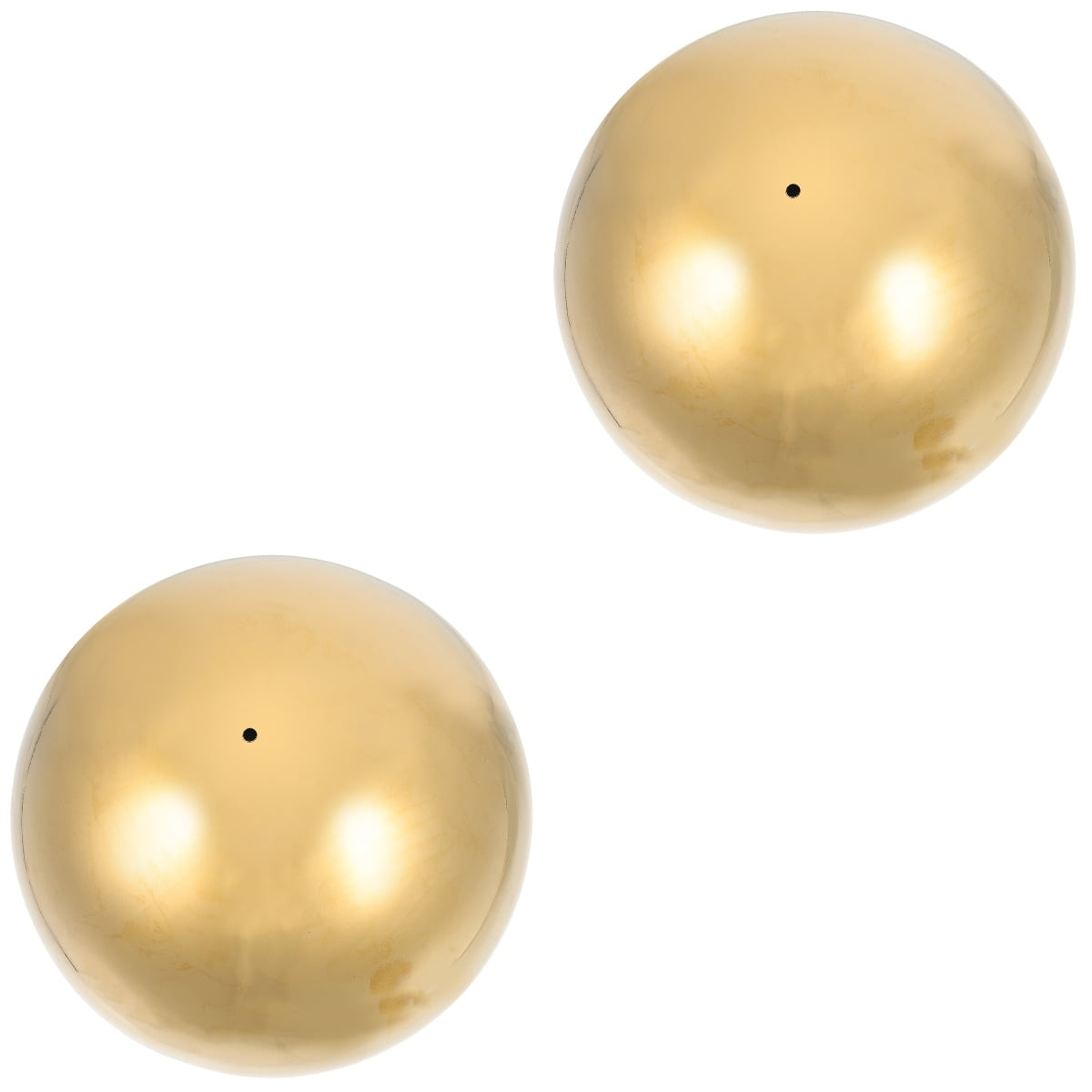 MLINS 2pcs Stainless Steel Gazing Hollow Ball Reflective Garden Sphere ...