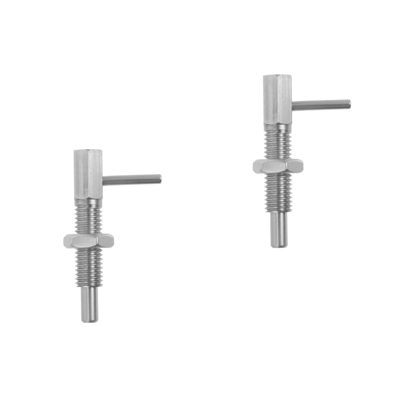 MLINS 2pcs Stainless Steel L-Handle Indexing Lock Plunger for Secure ...