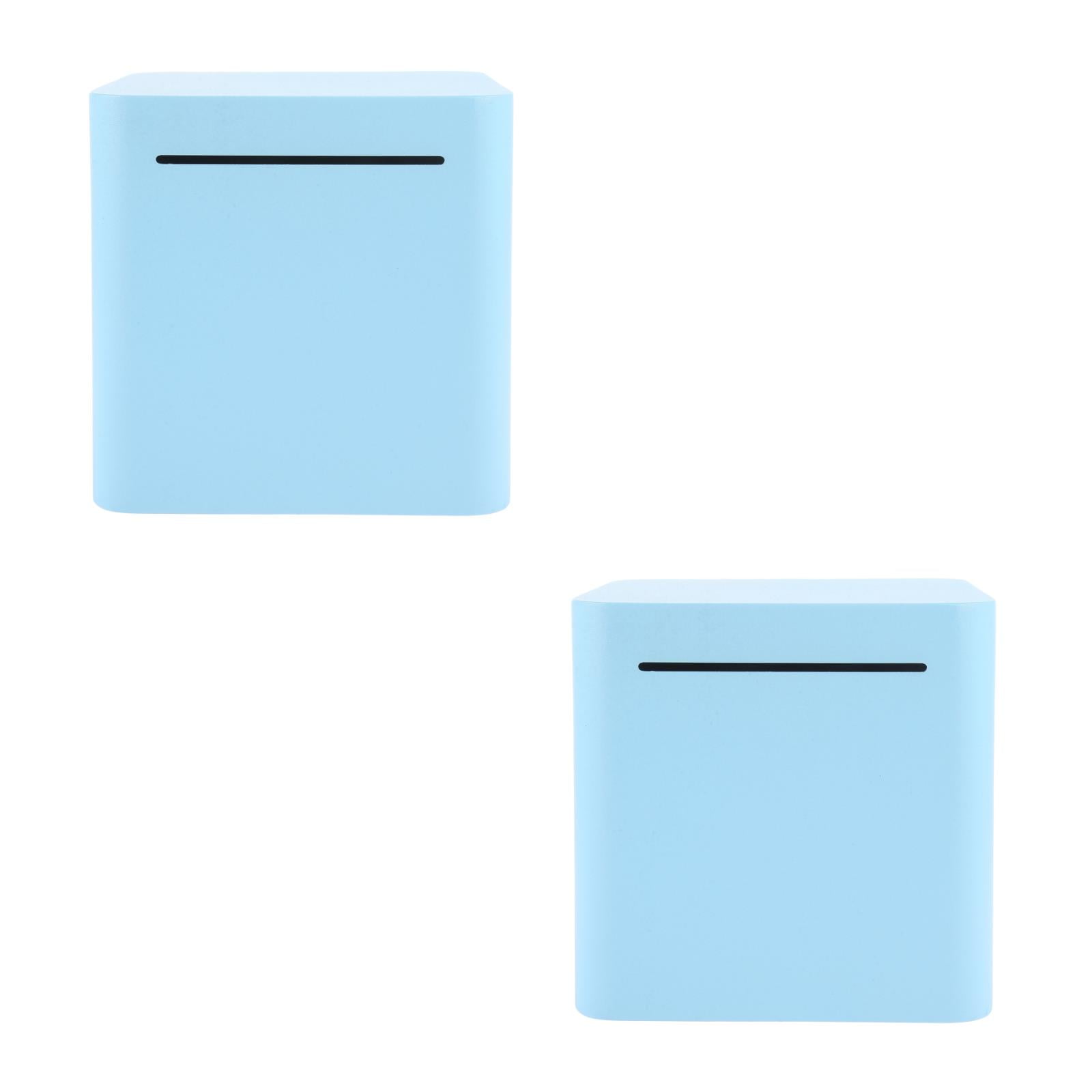 MLINS 2pcs Stainless Steel Piggy Bank Unbreakable Money Saving Box ...