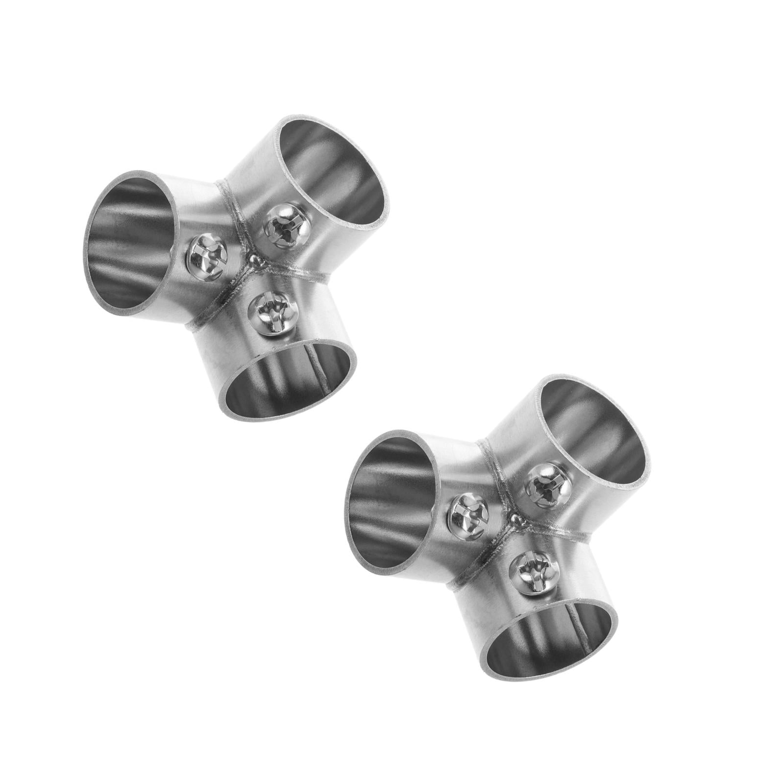 MLINS 2pcs Stainless Steel Pipe Direct Connectors External Connectors ...