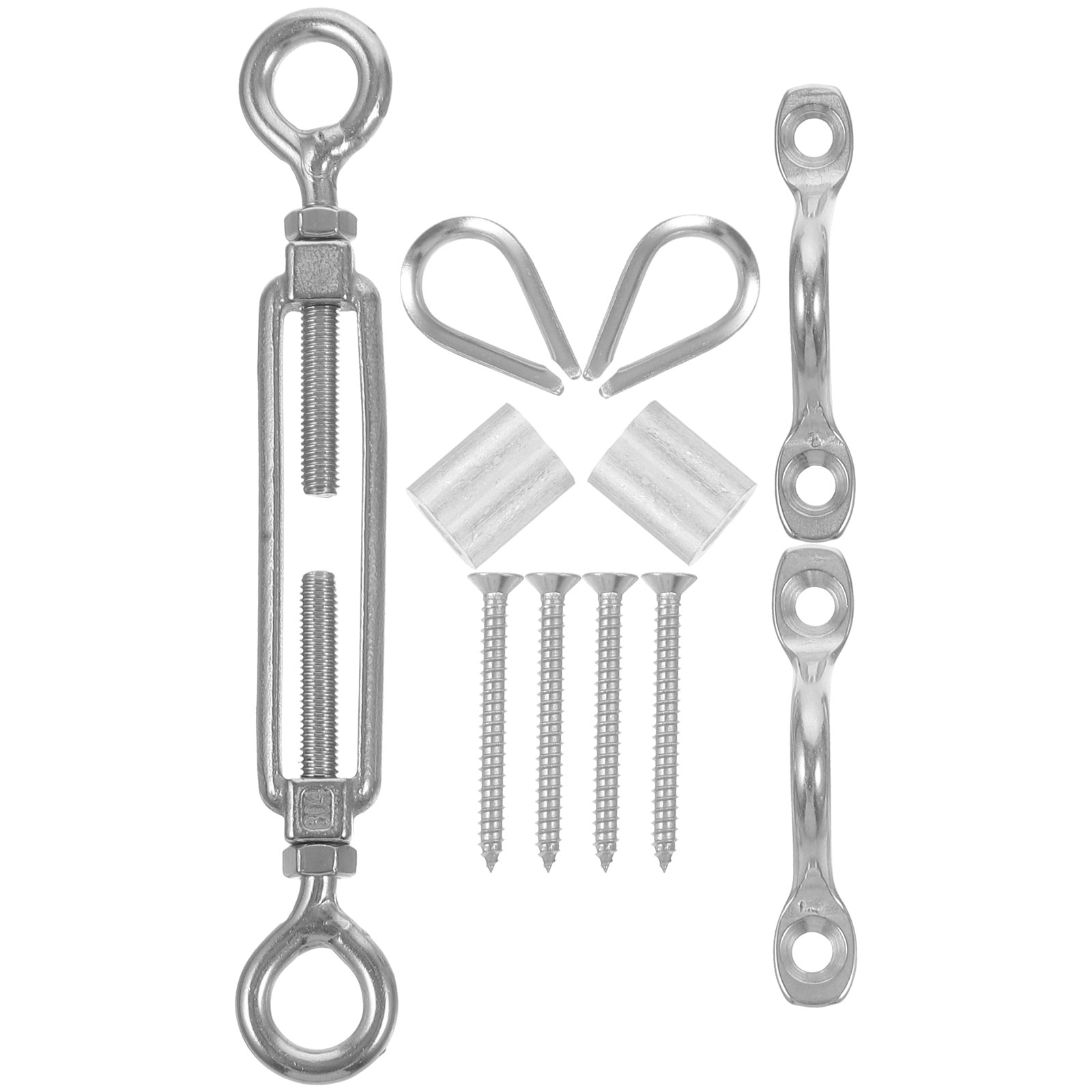 MLINS 2pcs Stainless Steel Rope Tensioner for Tensioning Wire Rope Open ...