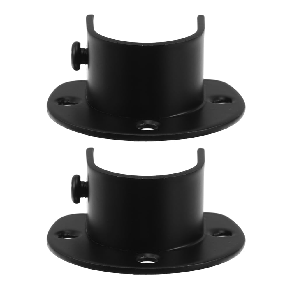 MLINS 2pcs Stainless Steel U-Shaped Rod Brackets Wardrobe Shower ...