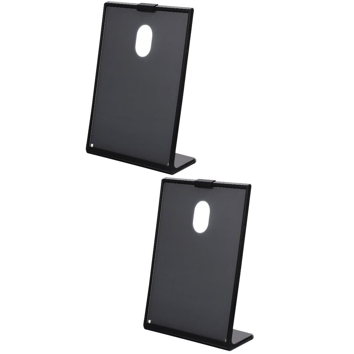 MLINS 2pcs Tabletop Sign Holder Table Menu Display Stand Clear Plastic ...