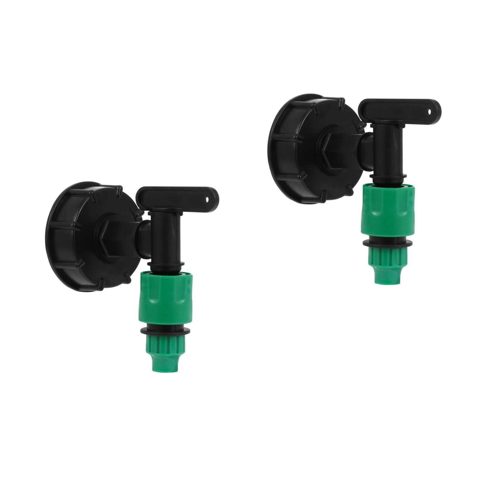 MLINS 2pcs Thread Plastic IBC Tank Tap to Garden Hose Connector Barrel ...