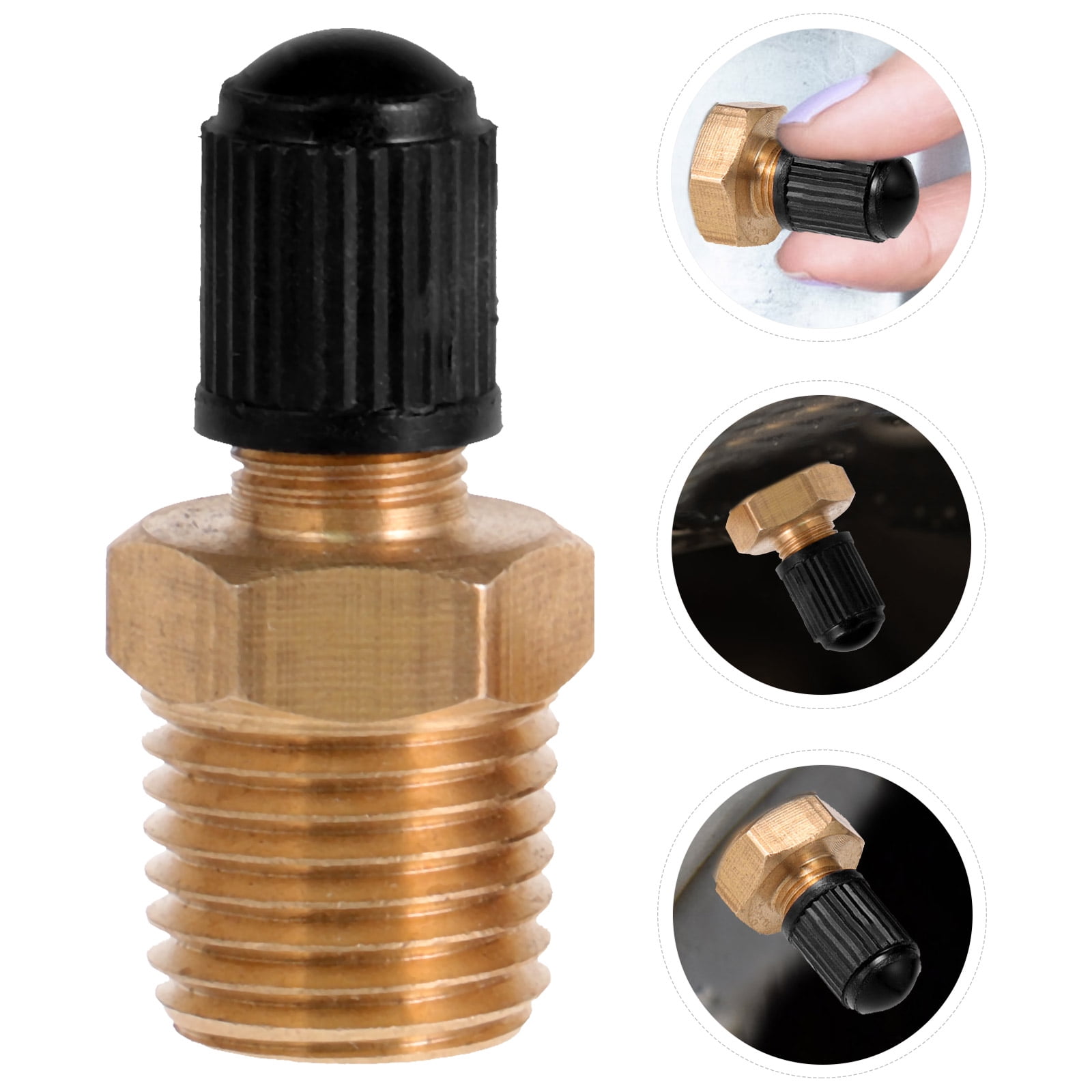 MLINS 2pcs Tire Caps Vehicle Tire Valves Stem Caps Metal Tire Air ...