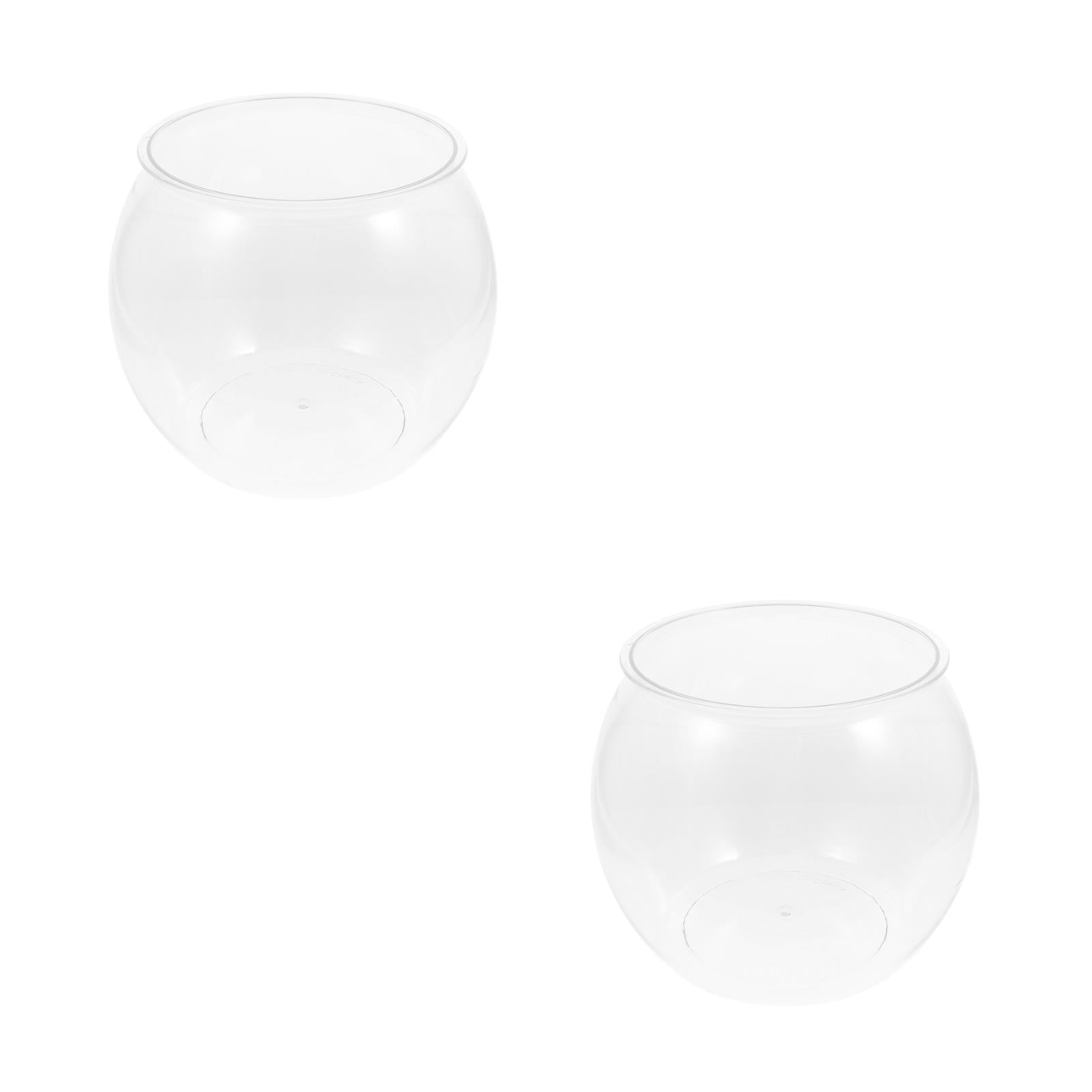 MLINS Hemoton 2pcs Small Fish Bowl for Clear Viewing Shatterproof ...