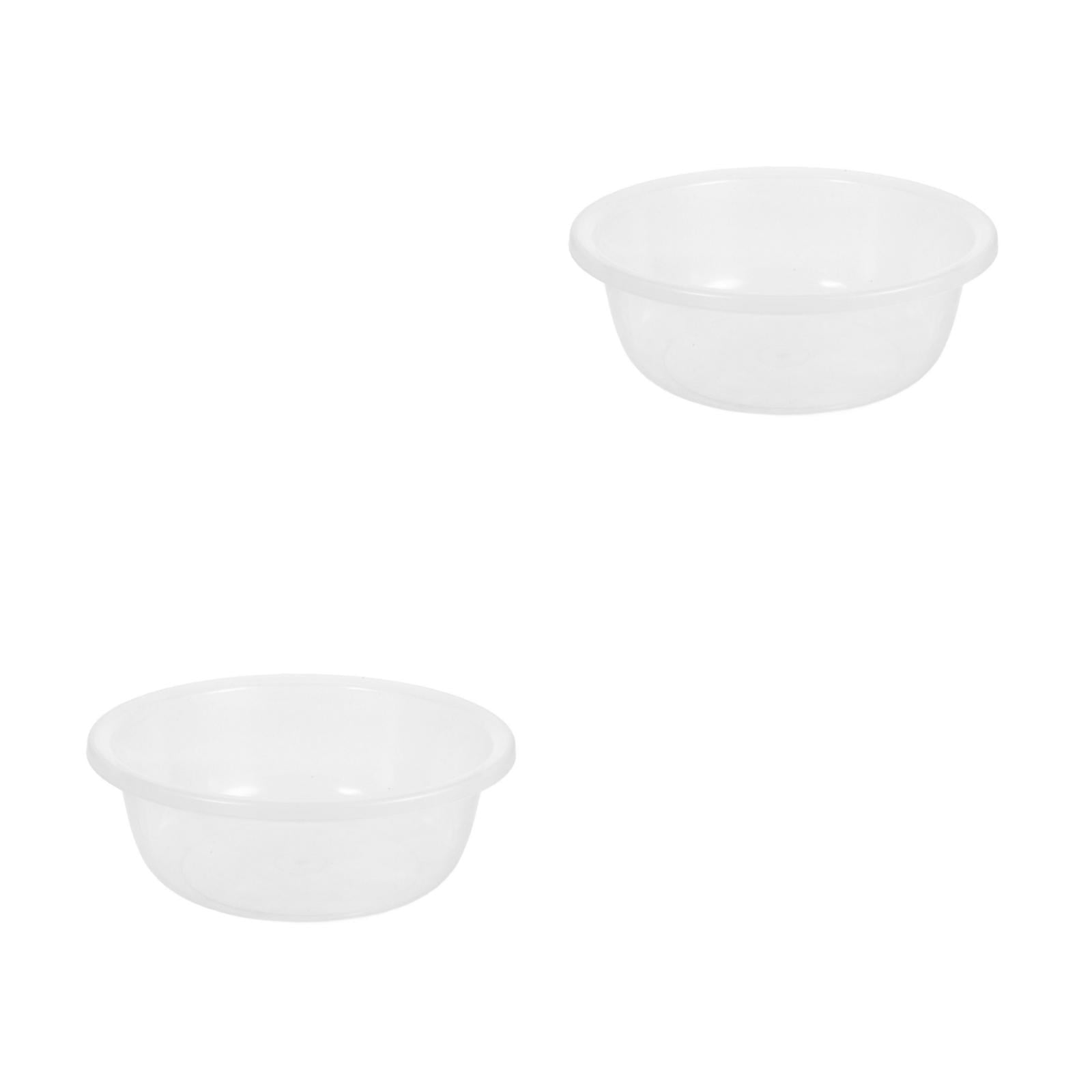 MLINS 2pcs Transparent Plastic Washing Basin Wash Basin Kitchen Supply ...