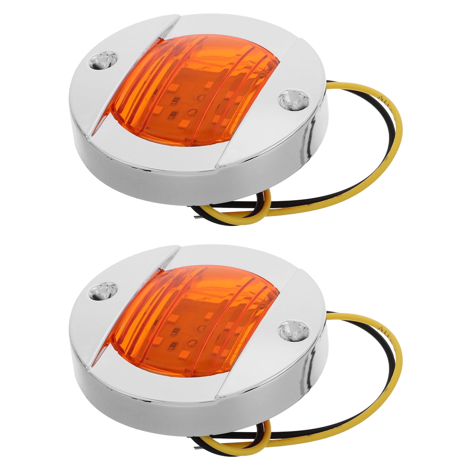 MLINS 2pcs Truck Side Lights Led Round Trailer Signal Lights Driving ...