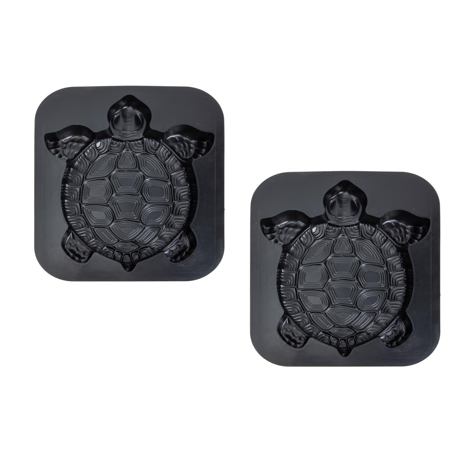 MLINS 2pcs Turtle Concrete Cement Mould Manual Garden Lawn Pathmate ...