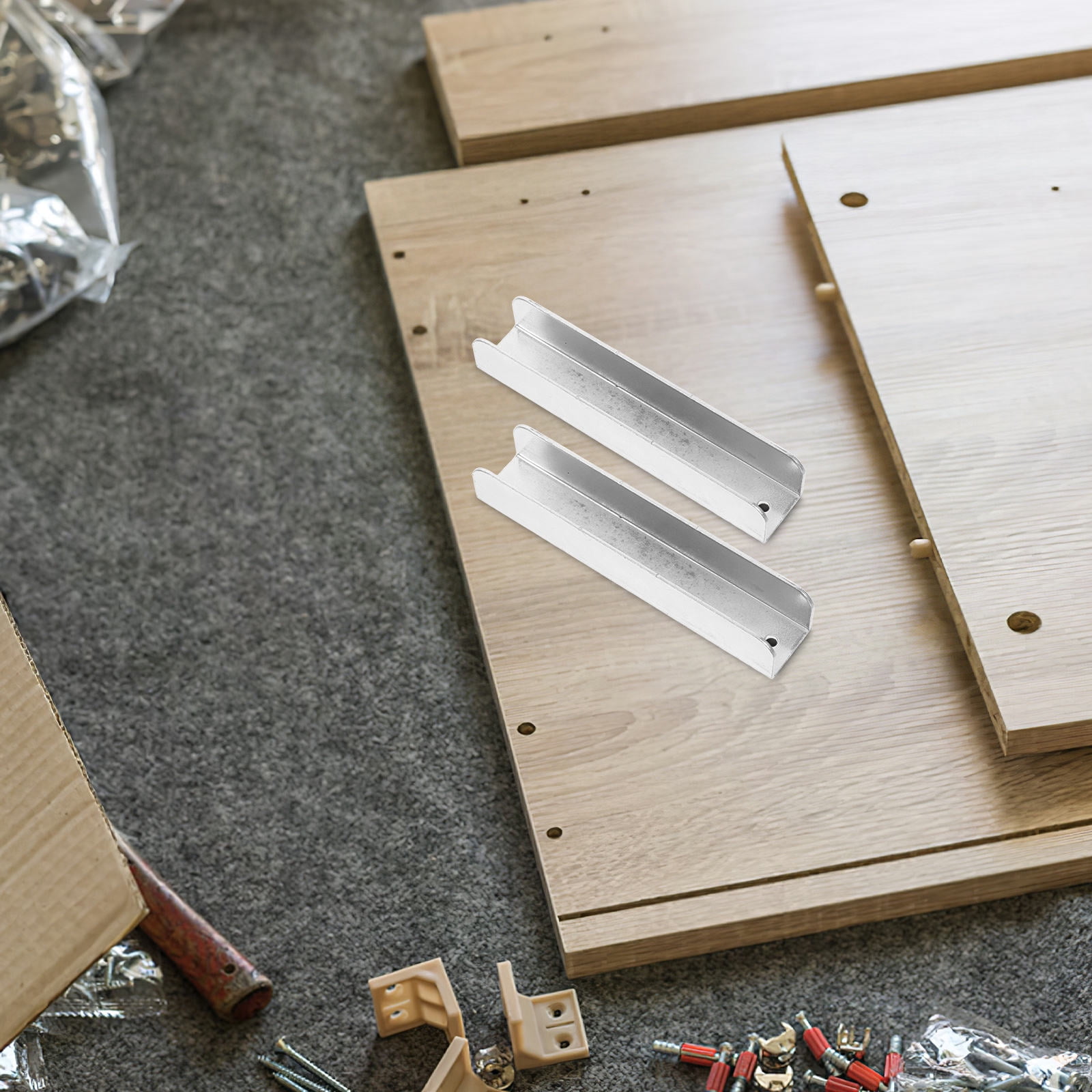 MLINS 2pcs U Shape Fence Reinforcement Groove Fittings Portable Plastic ...