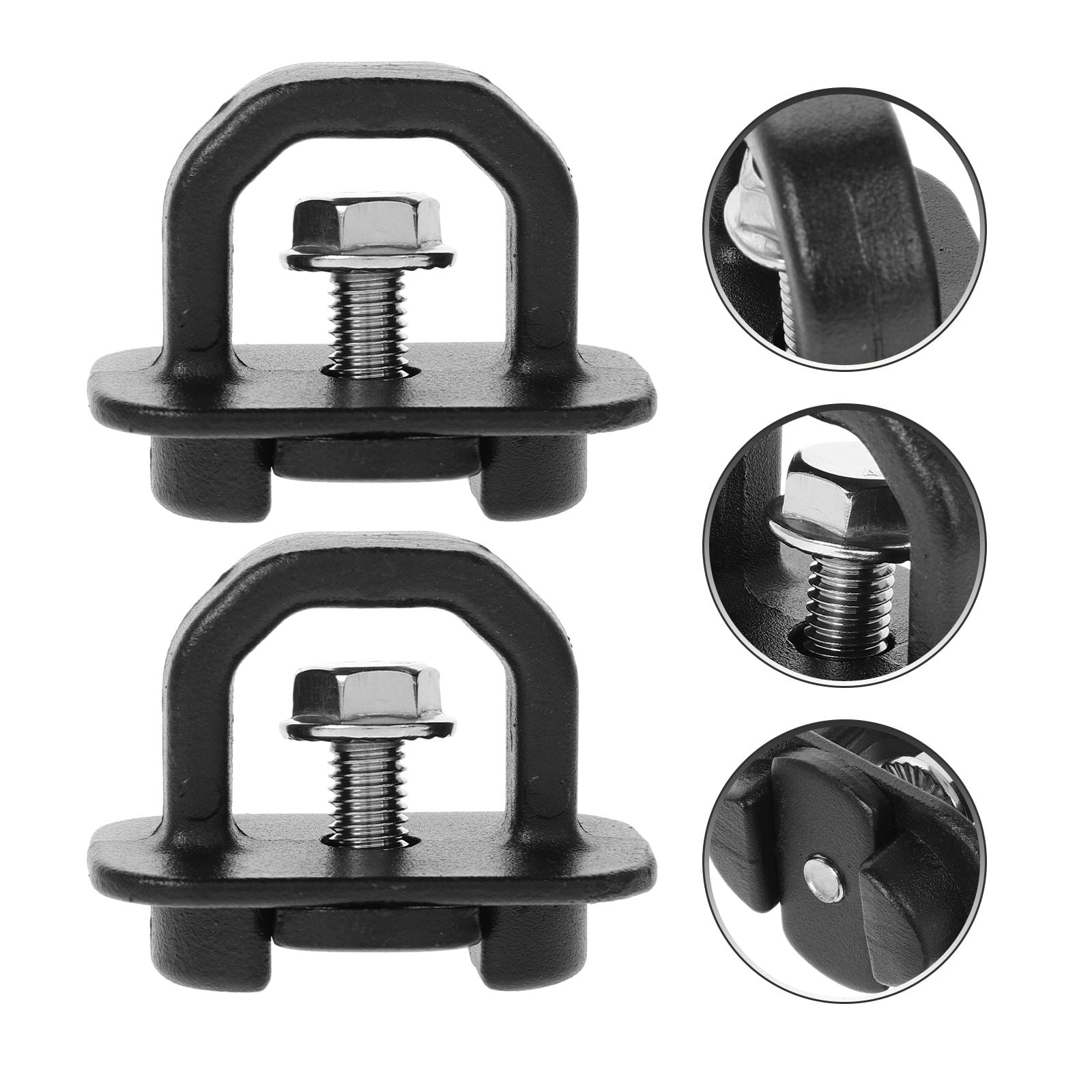 MLINS Worgeous 2 Pcs Automatic Car Wall Hooks D Ring Tie Down Anchor ...