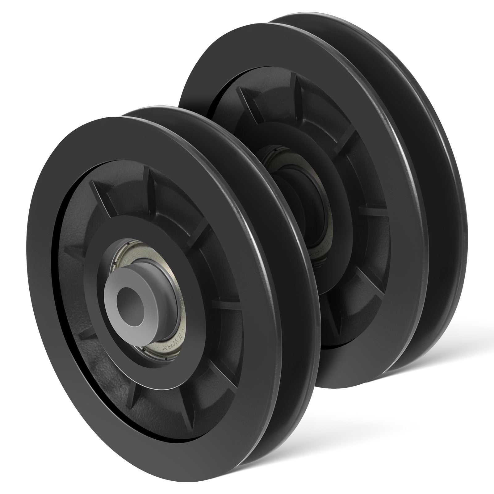 MLINS 2pcs Universal Pulley Wheel For Gym Equipment Nylon Bearing ...