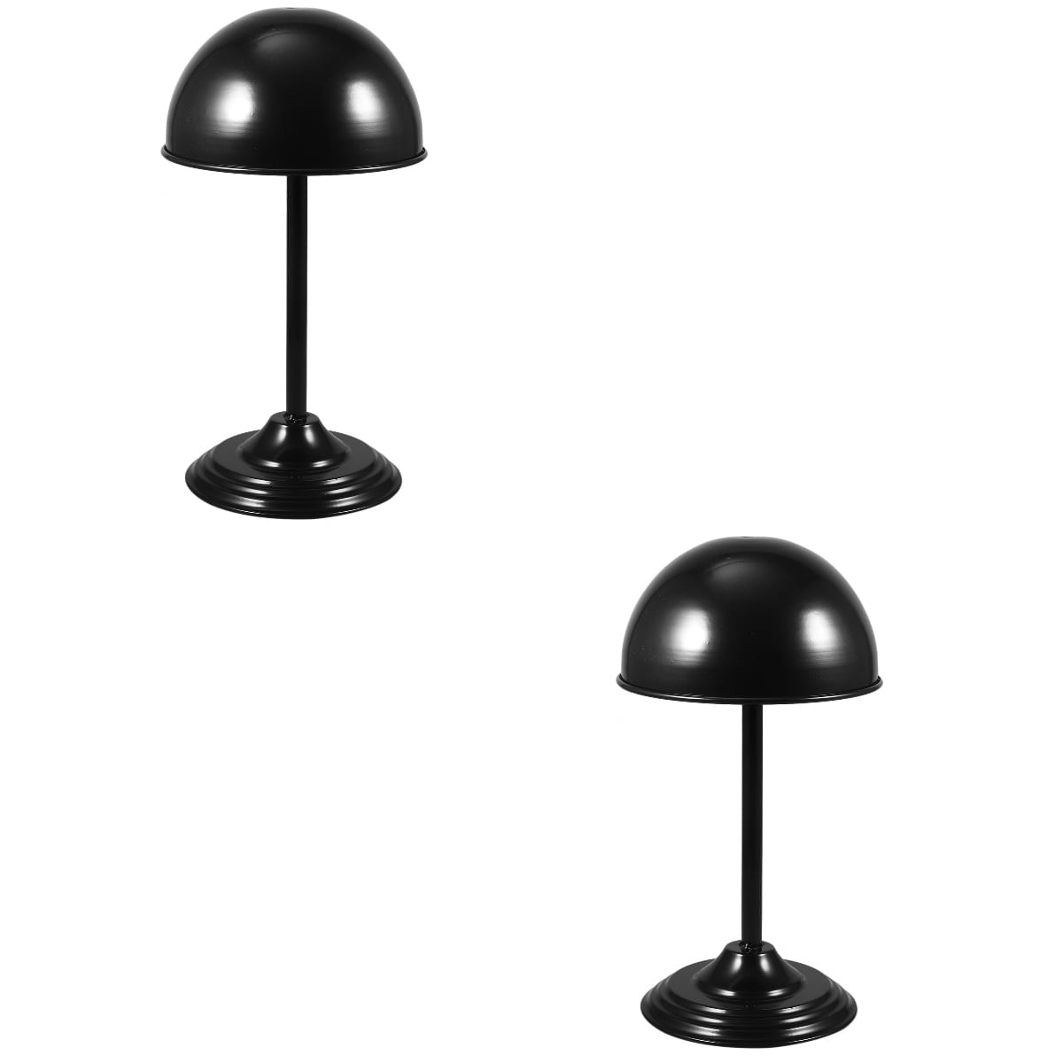 MLINS 2pcs Vintage Hat Display Stand Iron Hat Display Holder Metal Hat ...